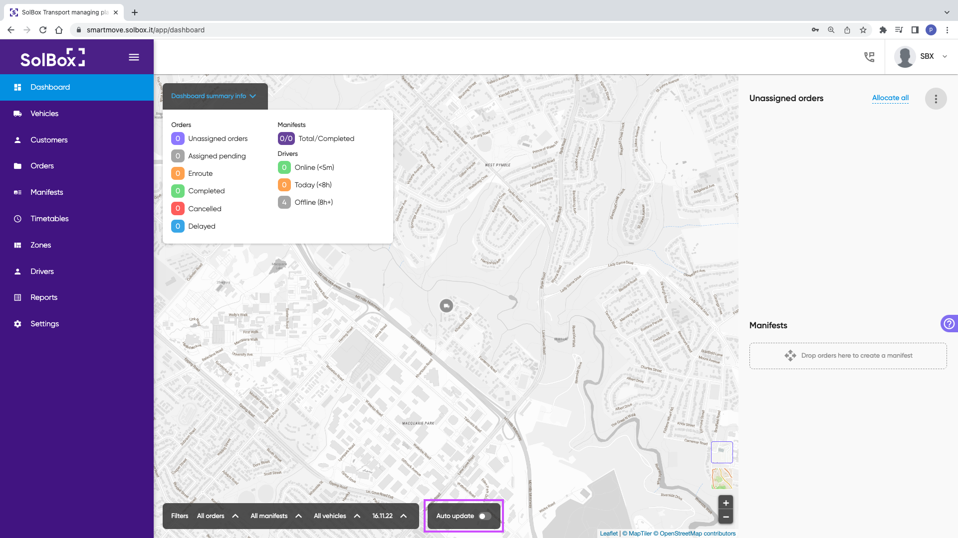 How to use the SolBox Dashboard